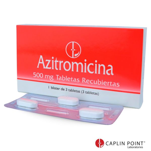 AZITROMICINA 500 MG X 3 TABLETAS | Farmacia502