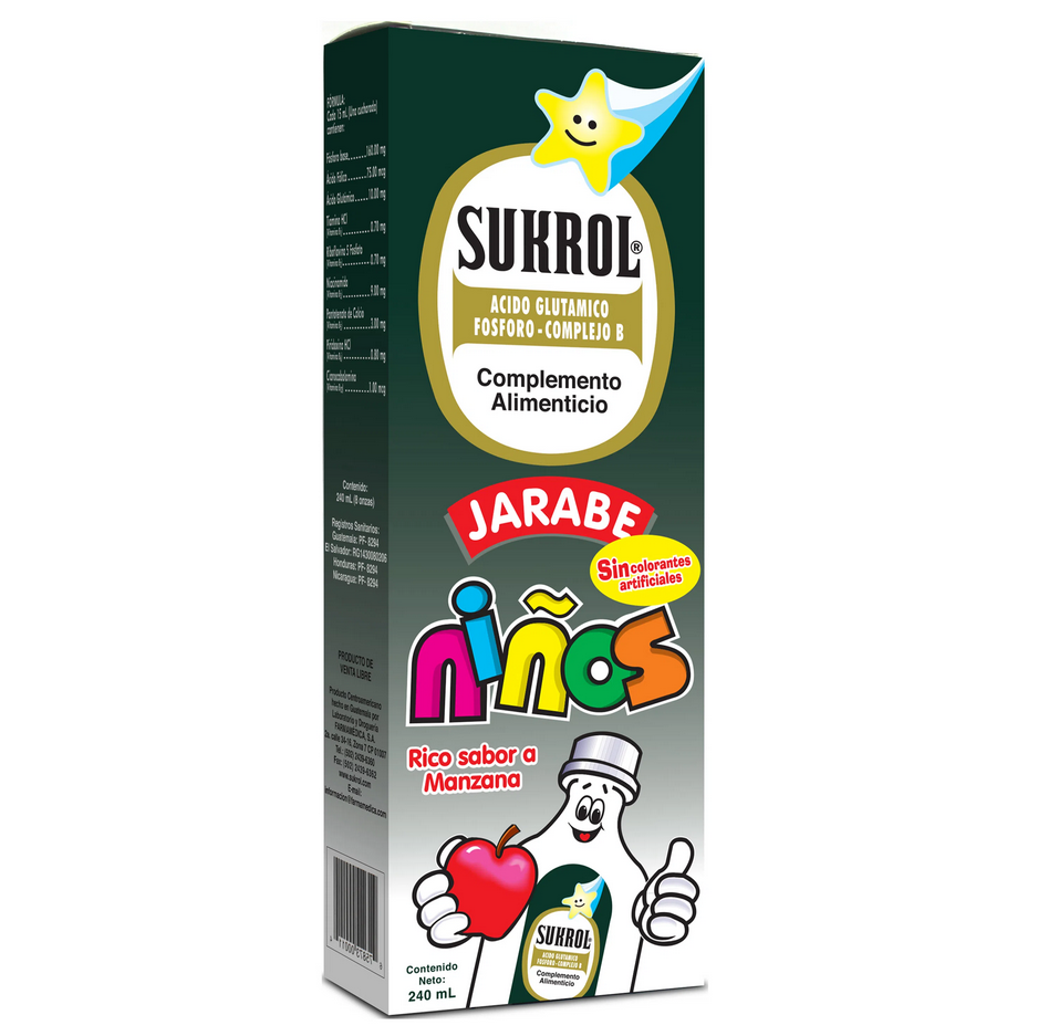 SUKROL JARABE CON SABOR ORIGINAL - FRASCO 240ML | Farmacia502