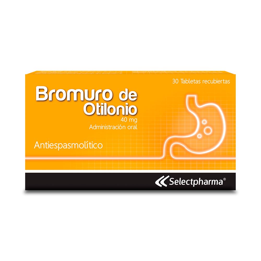 BROMURO DE OTILONIO 40 MG CAJA X 30 TABLETAS | Farmacia502
