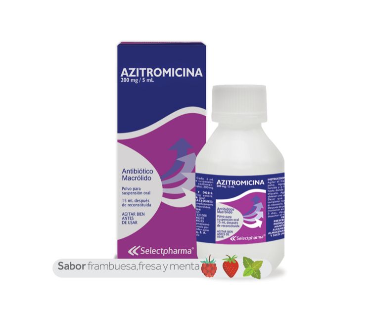 AZITROMICINA POLVO PARA SUSPENSIÓN - Frasco 15ml | Farmacia502